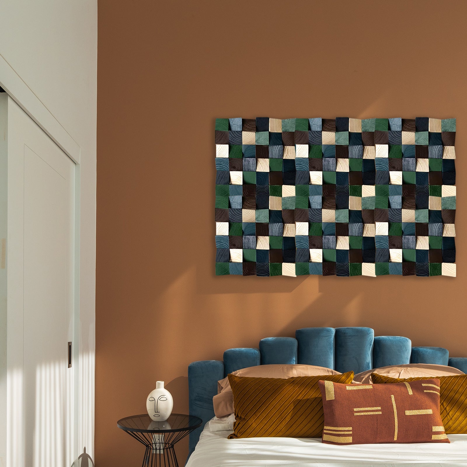 Geometric Acoustic Panel Wood Mosaic Wall Art – MISCASA